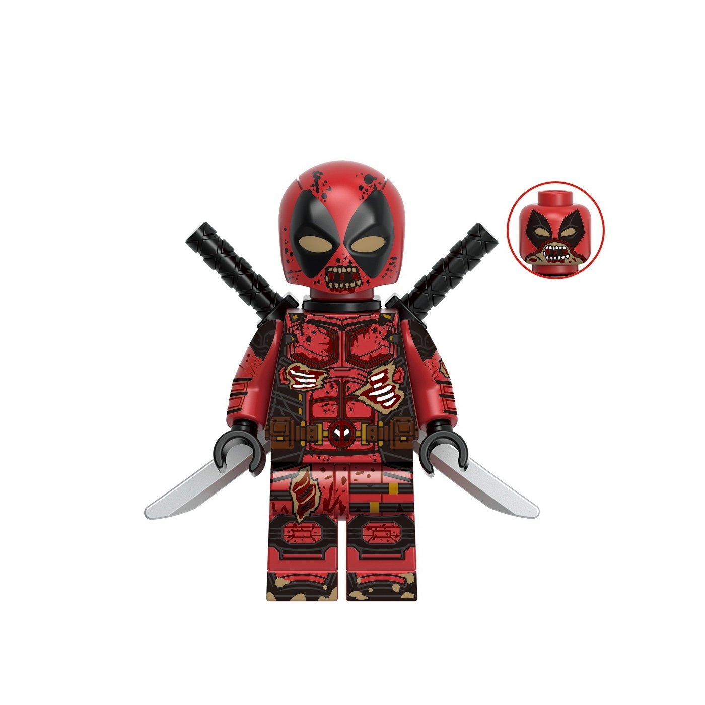 Zombie Deadpool DC Comics Custom Minifigure Toys