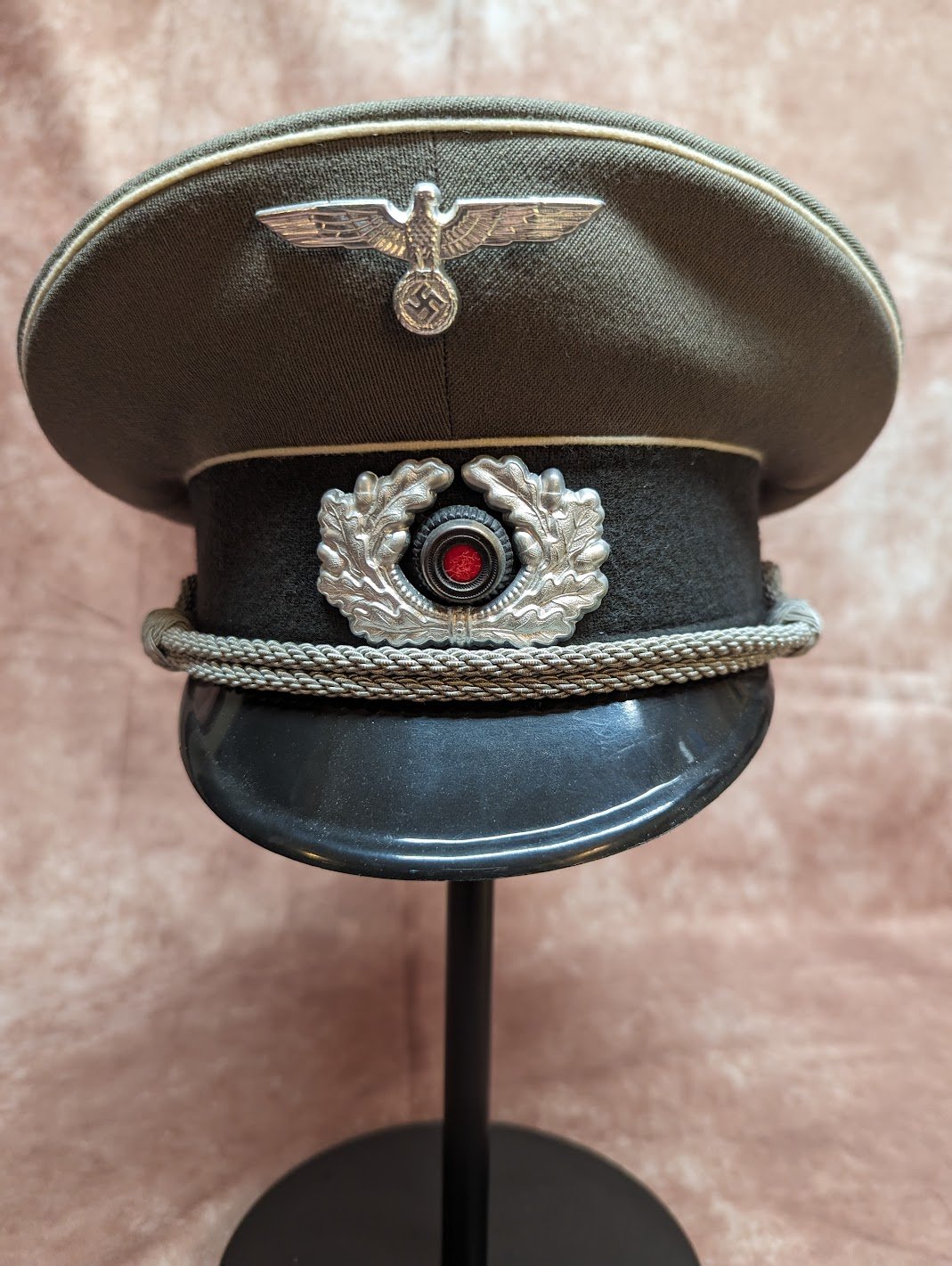 WW2 German Army Officer Visor Cap