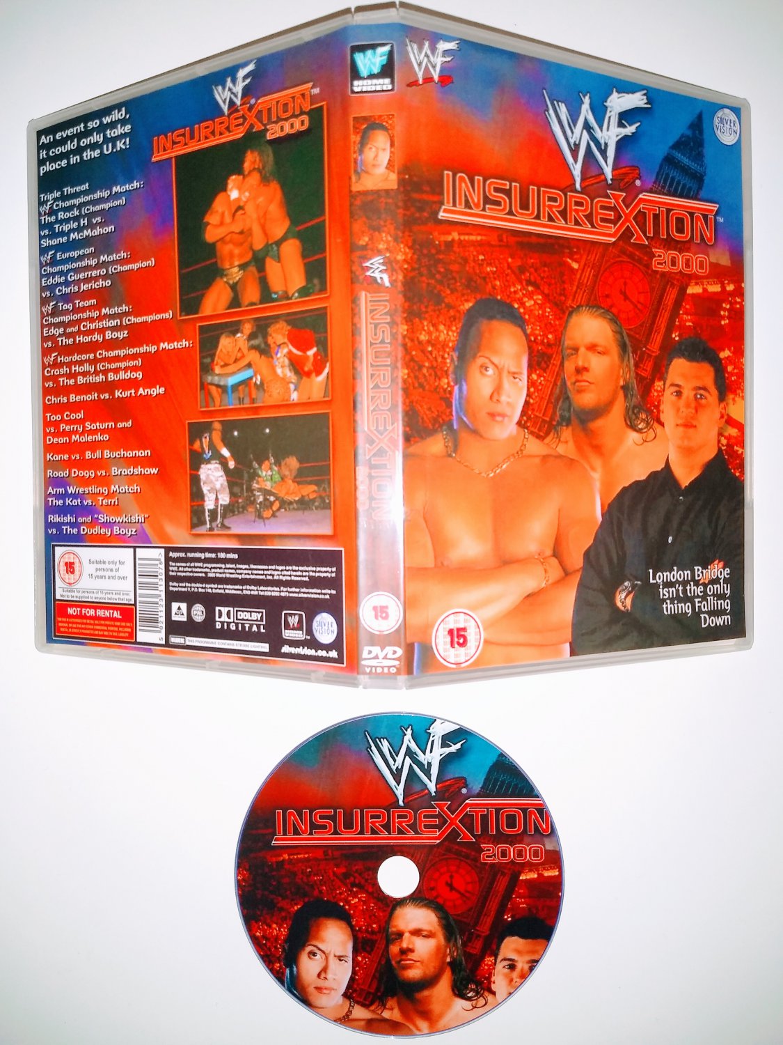 WWF 2000 INSURREXTION 1 DVD & Case