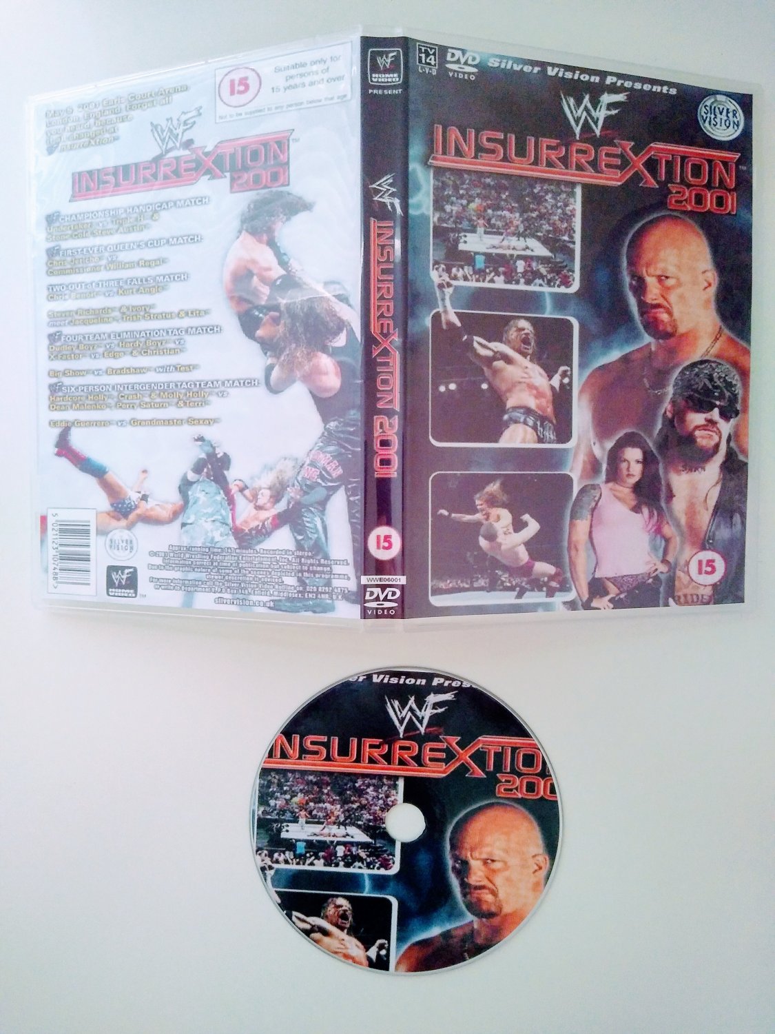 WWF 2001 INSURREXTION 2 DVD & Case