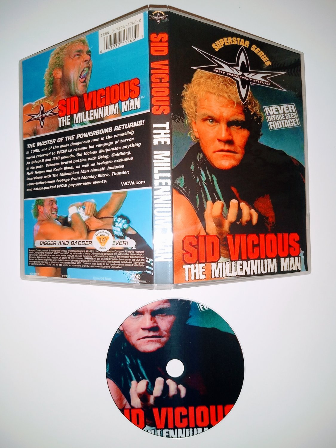 WCW 1999 SID VICIOUS DVD & Case