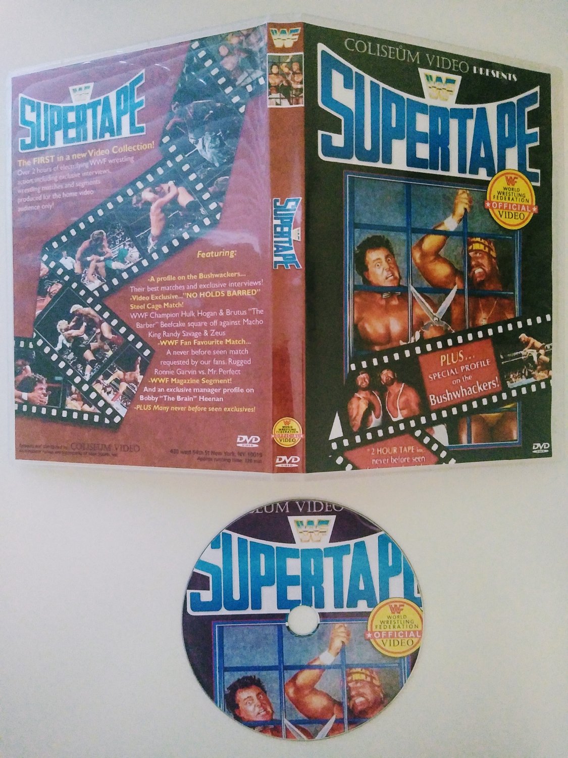 WWF 1990 SUPERTAPE 1 DVD & Case