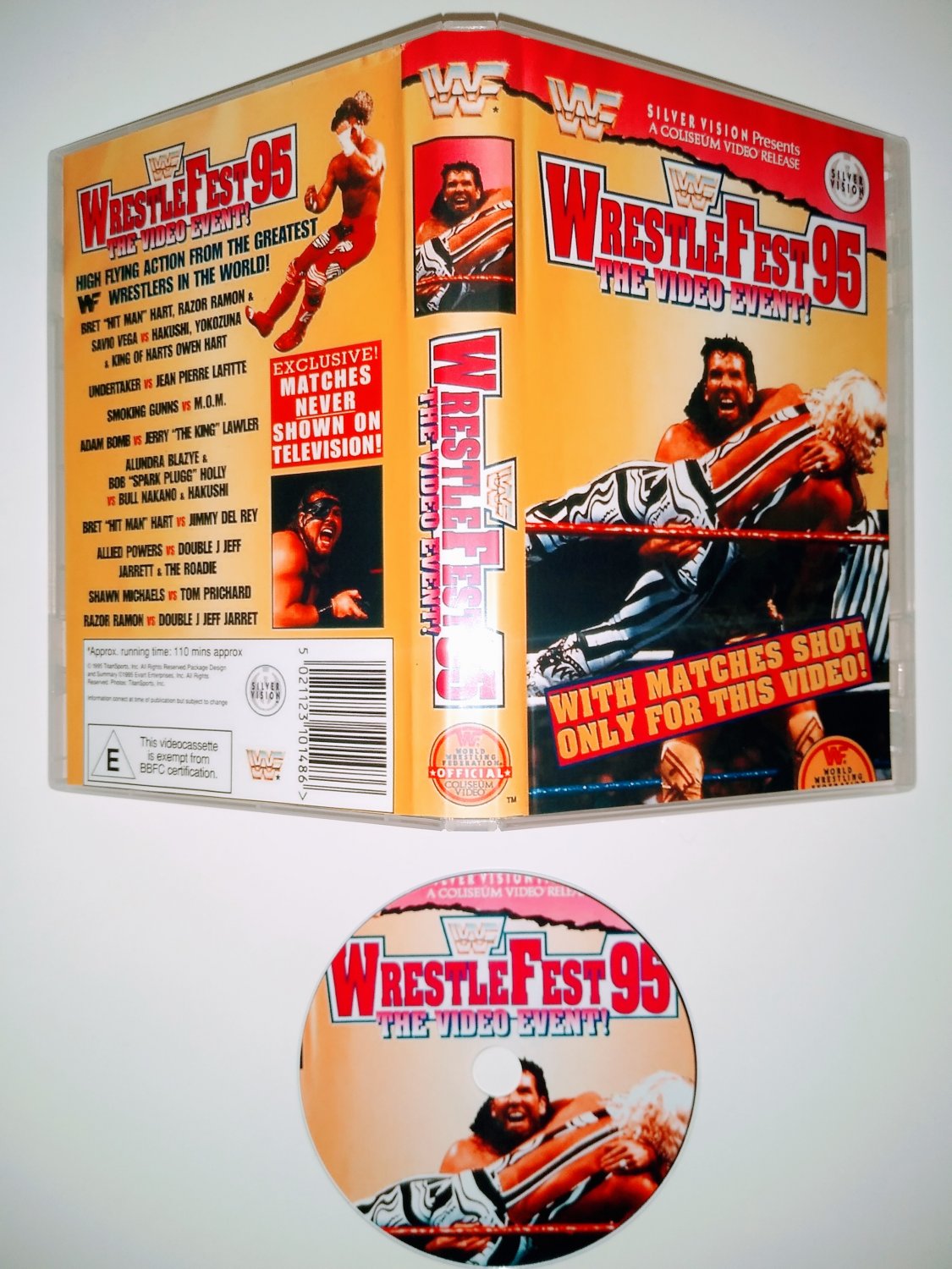 WWF 1995 WRESTLEFEST 7 DVD & Case