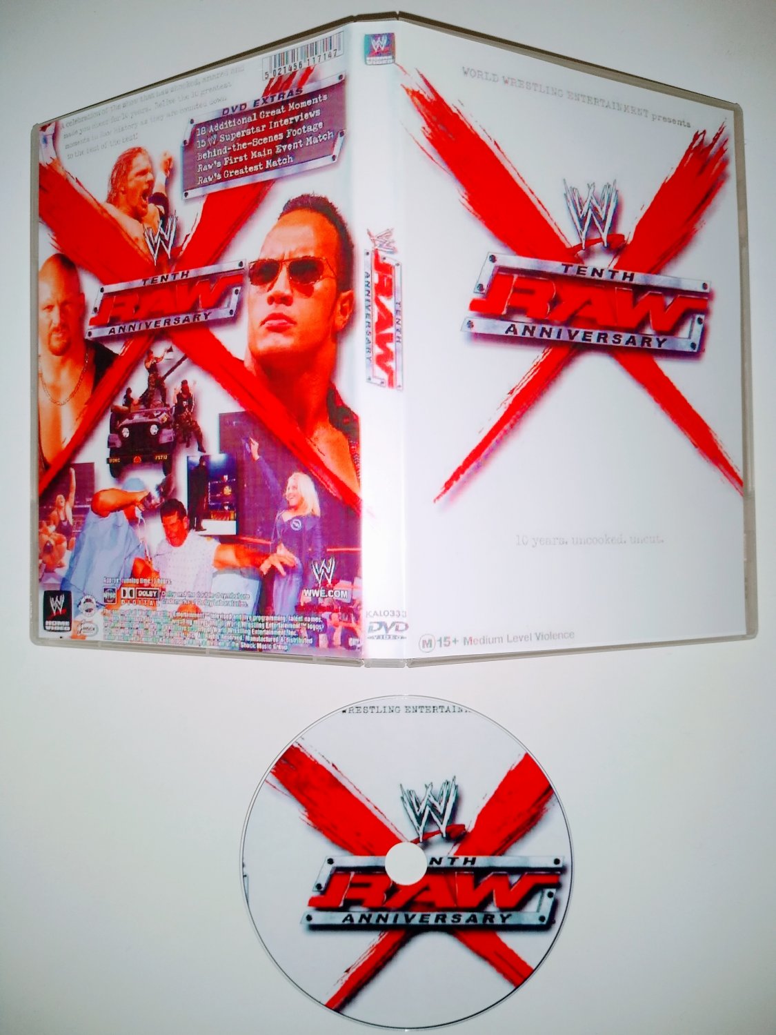 WWF 2003 RAW ANNIVERSARY DVD & Case