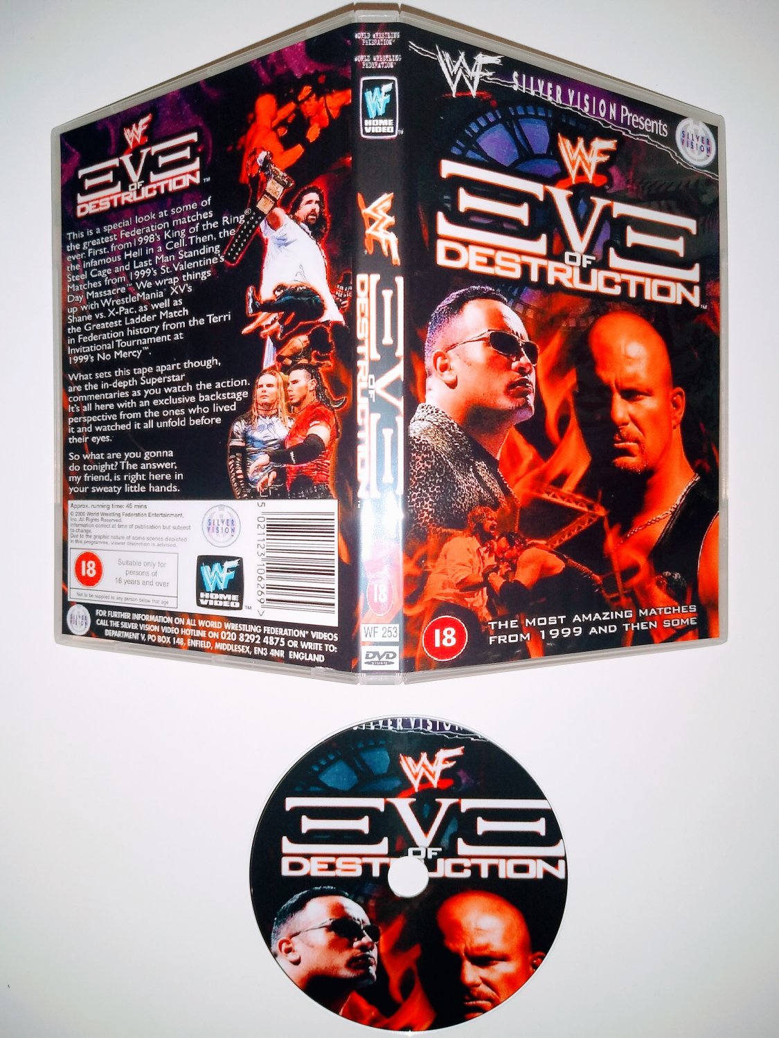 WWF 2000 EVE OF DESTRUCTION DVD & Case