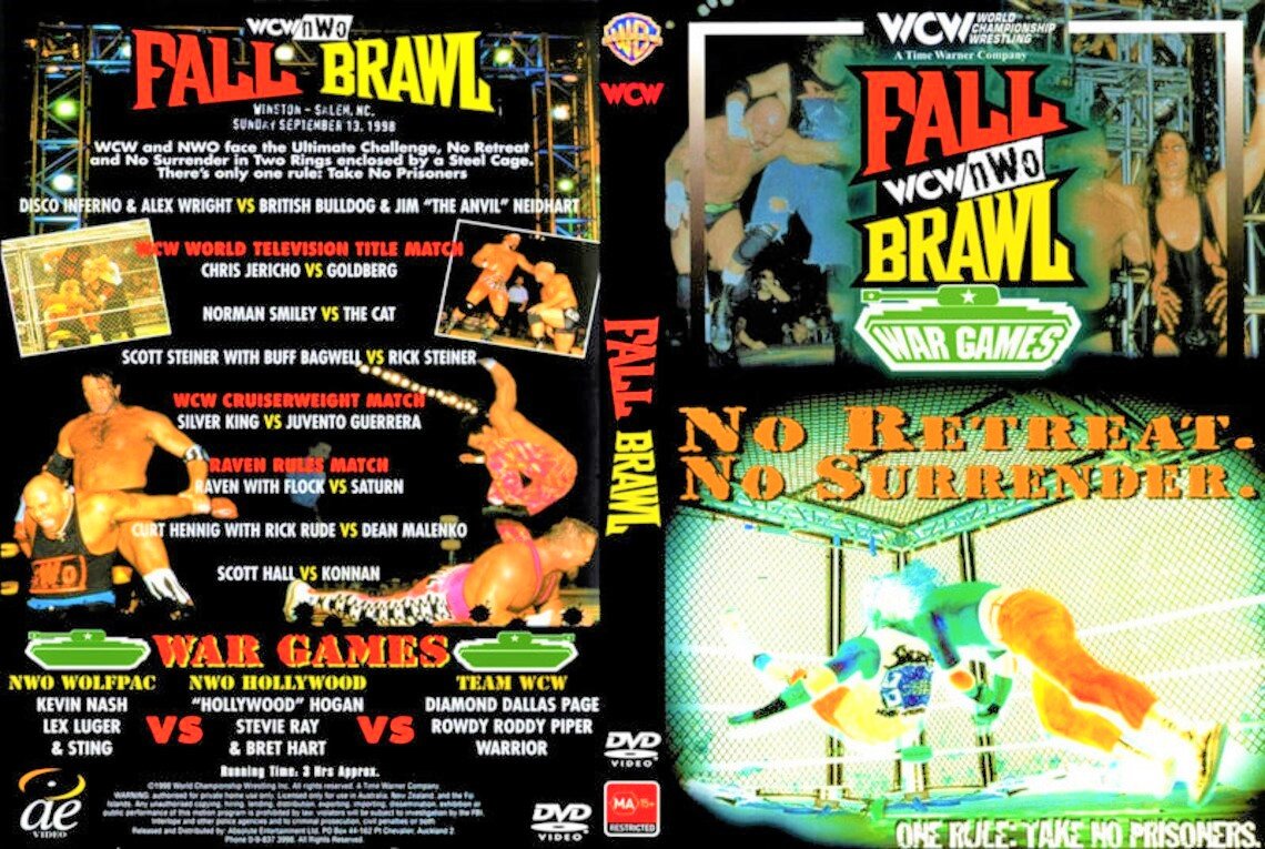 WCW 1998 FALL BRAWL DVD & Case