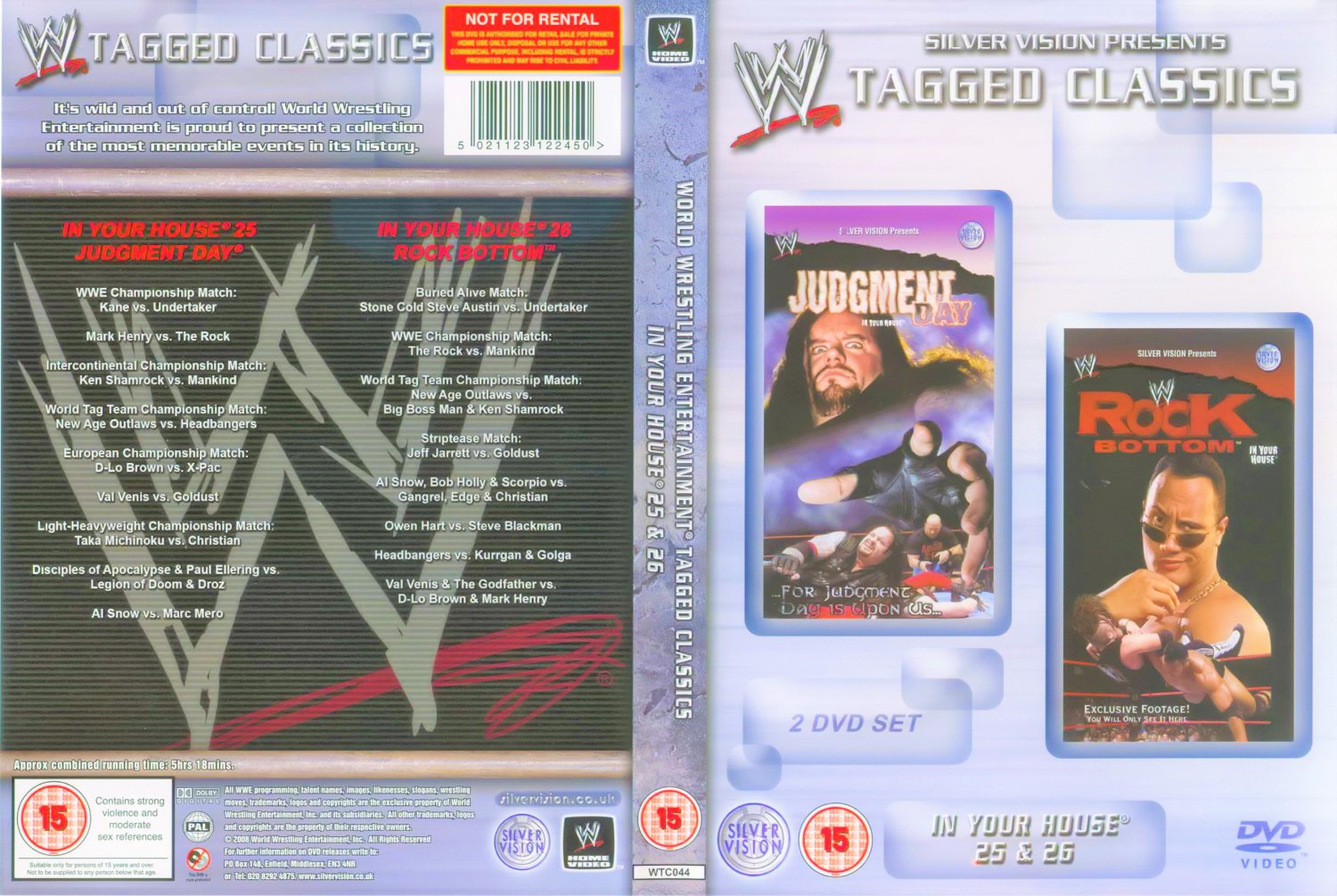 WWF 1998 IN YOUR HOUSE 25 & 26 DVD & Case