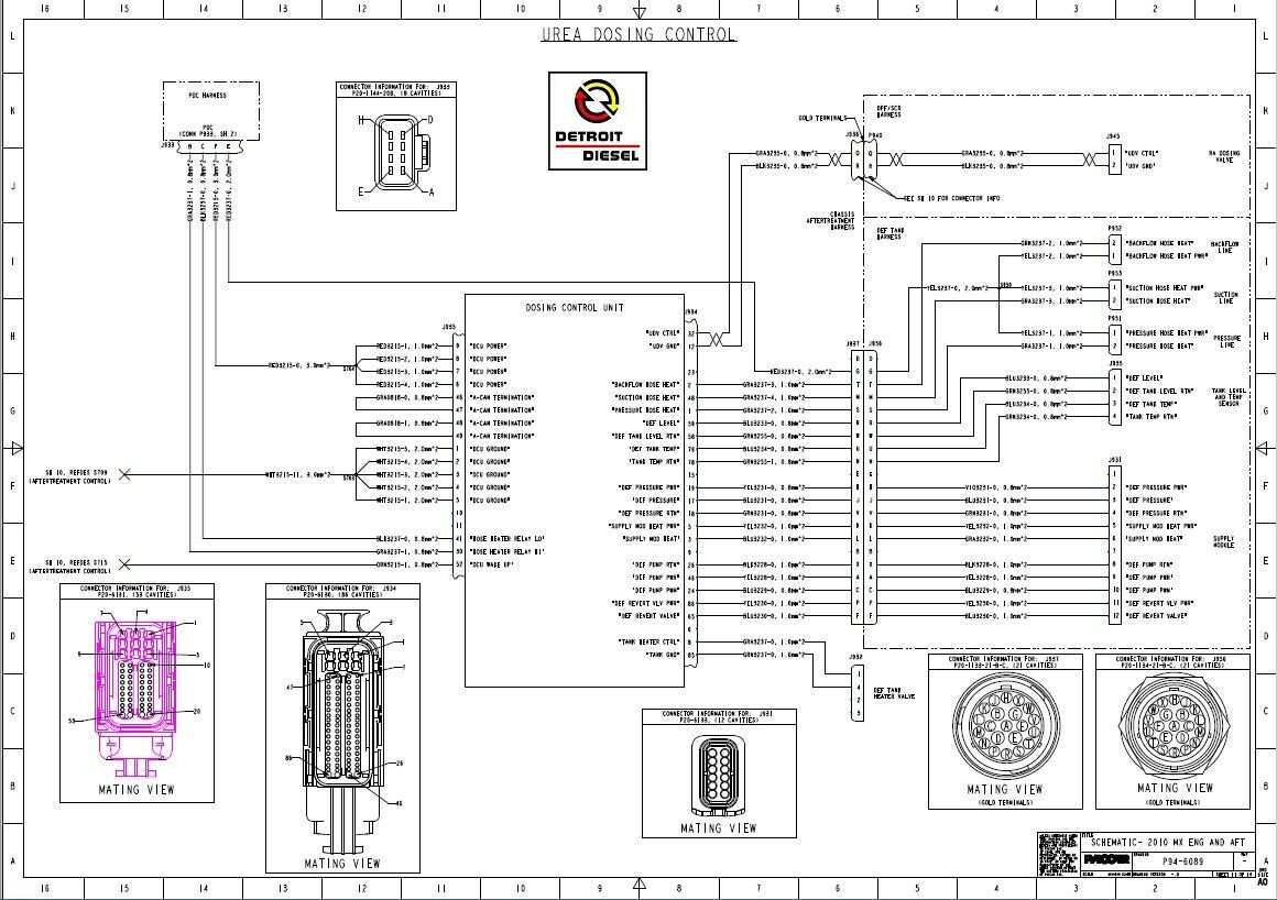 Detroit Diesel Connector Harness + Wiring Diagrams electrical ...