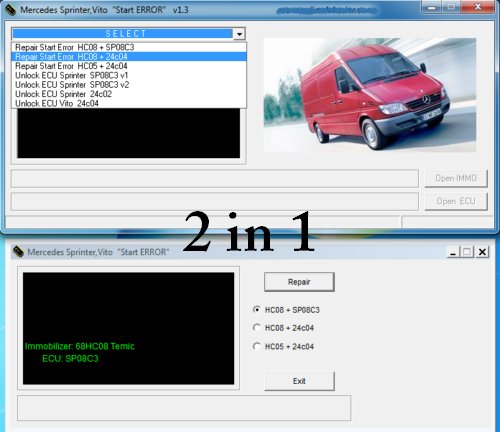 Mercedes Sprinter Vito Start Error repair tool - professional sync tool