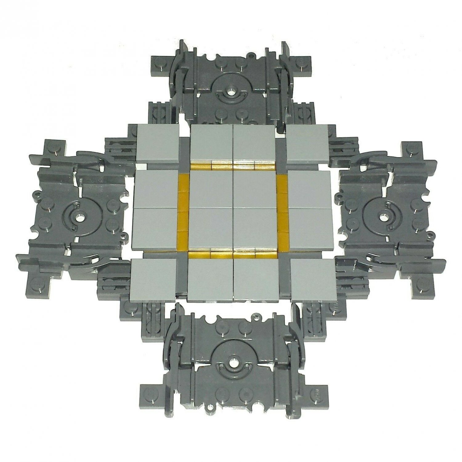 LEGO Train Track Crossover, Straight Cross Section Crossroad Rail ...