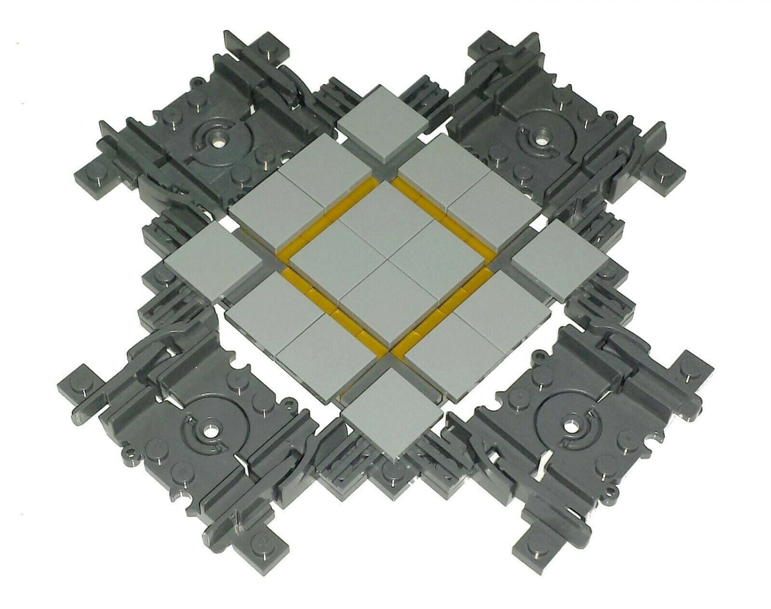 LEGO Train Track Crossover, Straight Cross Section Crossroad Rail ...
