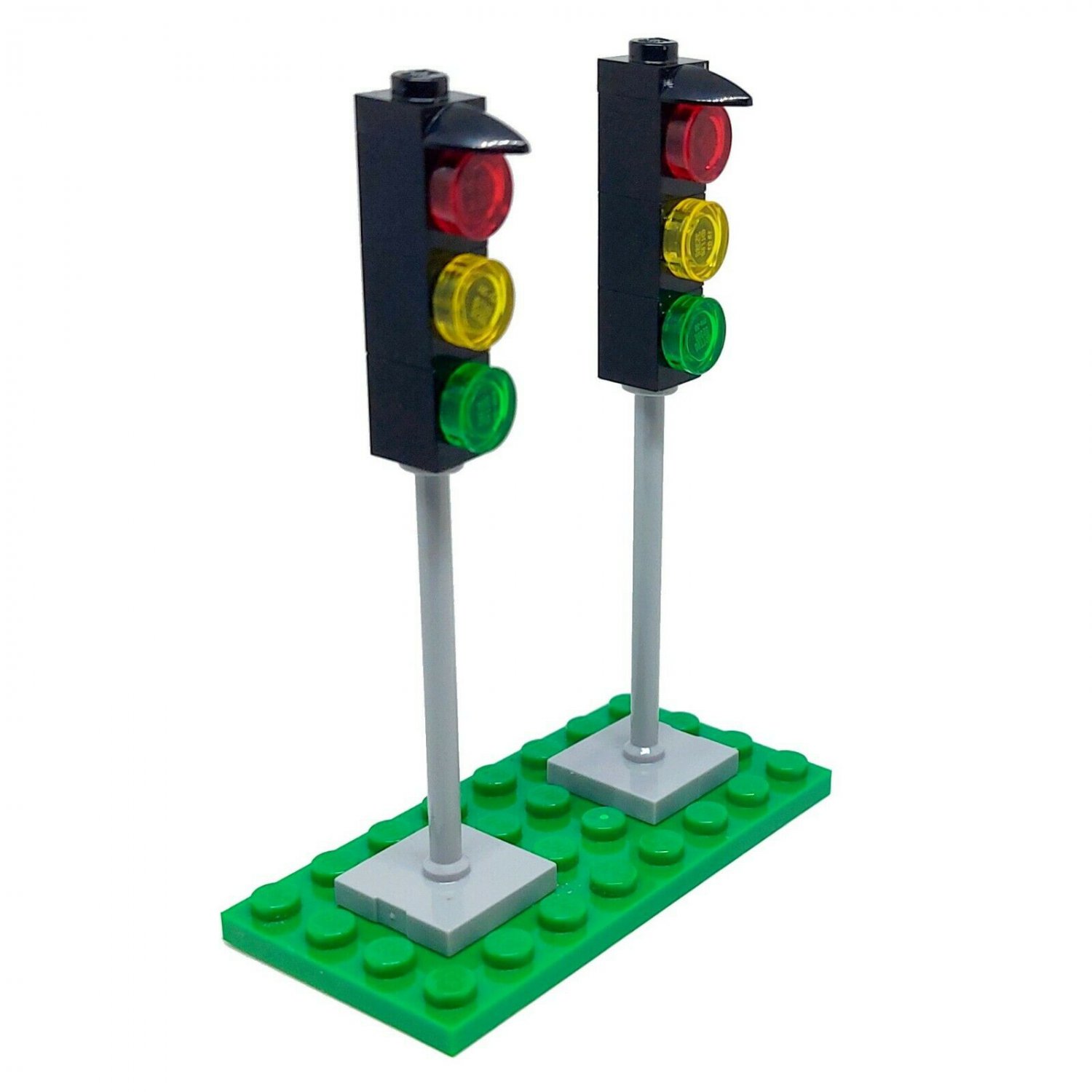 LEGO City 2x Traffic Lights Signals Street Road Town Train Scenery Gift