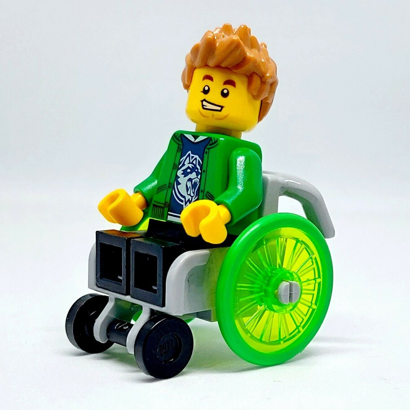LEGO City Disabled Wheelchair Man Male Hospital Patient Minifigure ...
