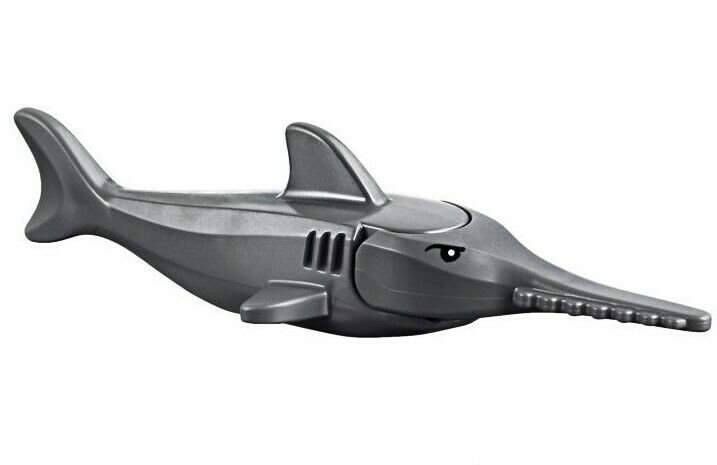 LEGO Swordfish Minifigure Ocean Floor Scene Shark Sawfish Aquarium ...