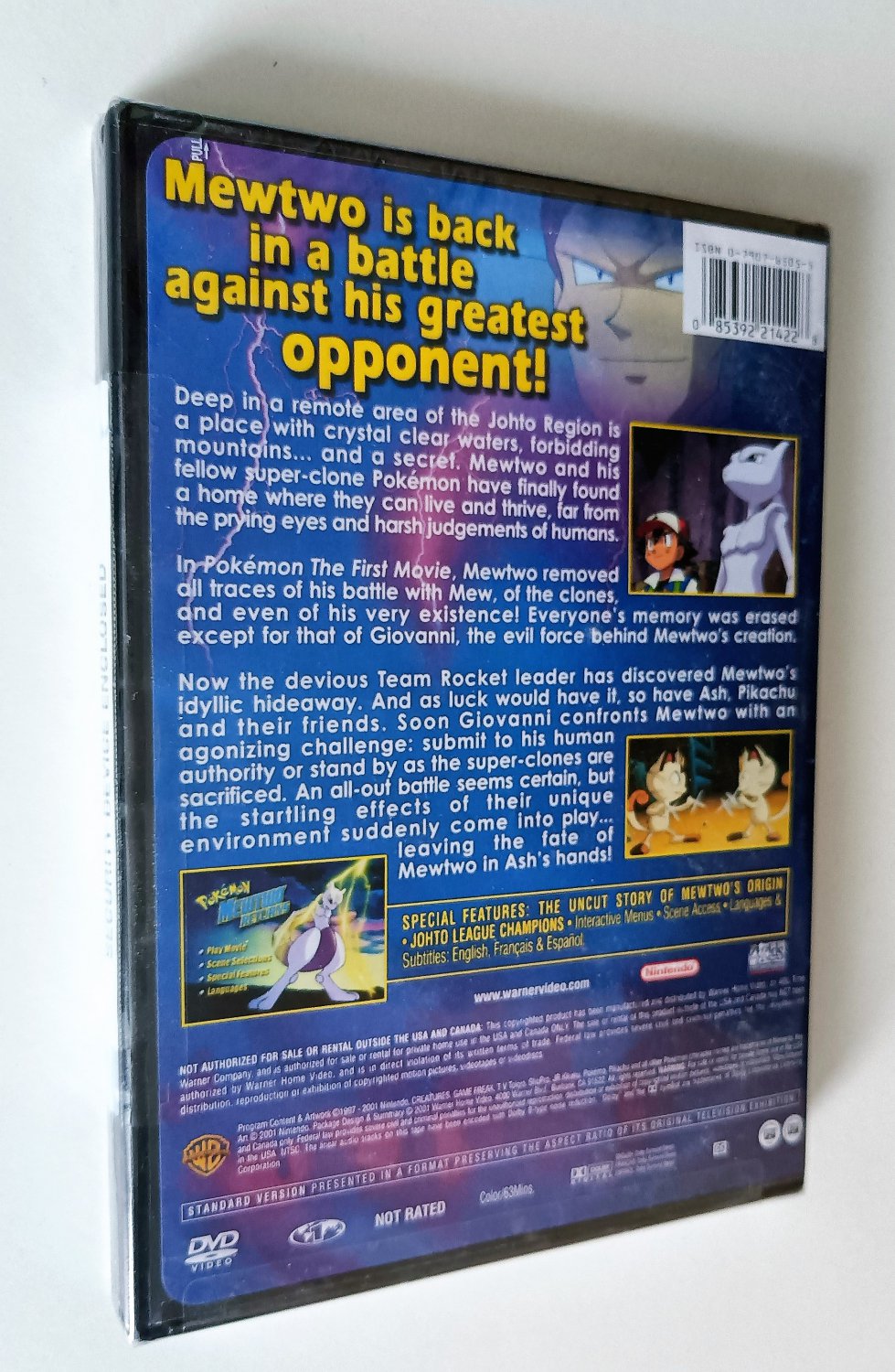 Pokemon: Mewtwo Returns (DVD, 2001) R1 / NTSC