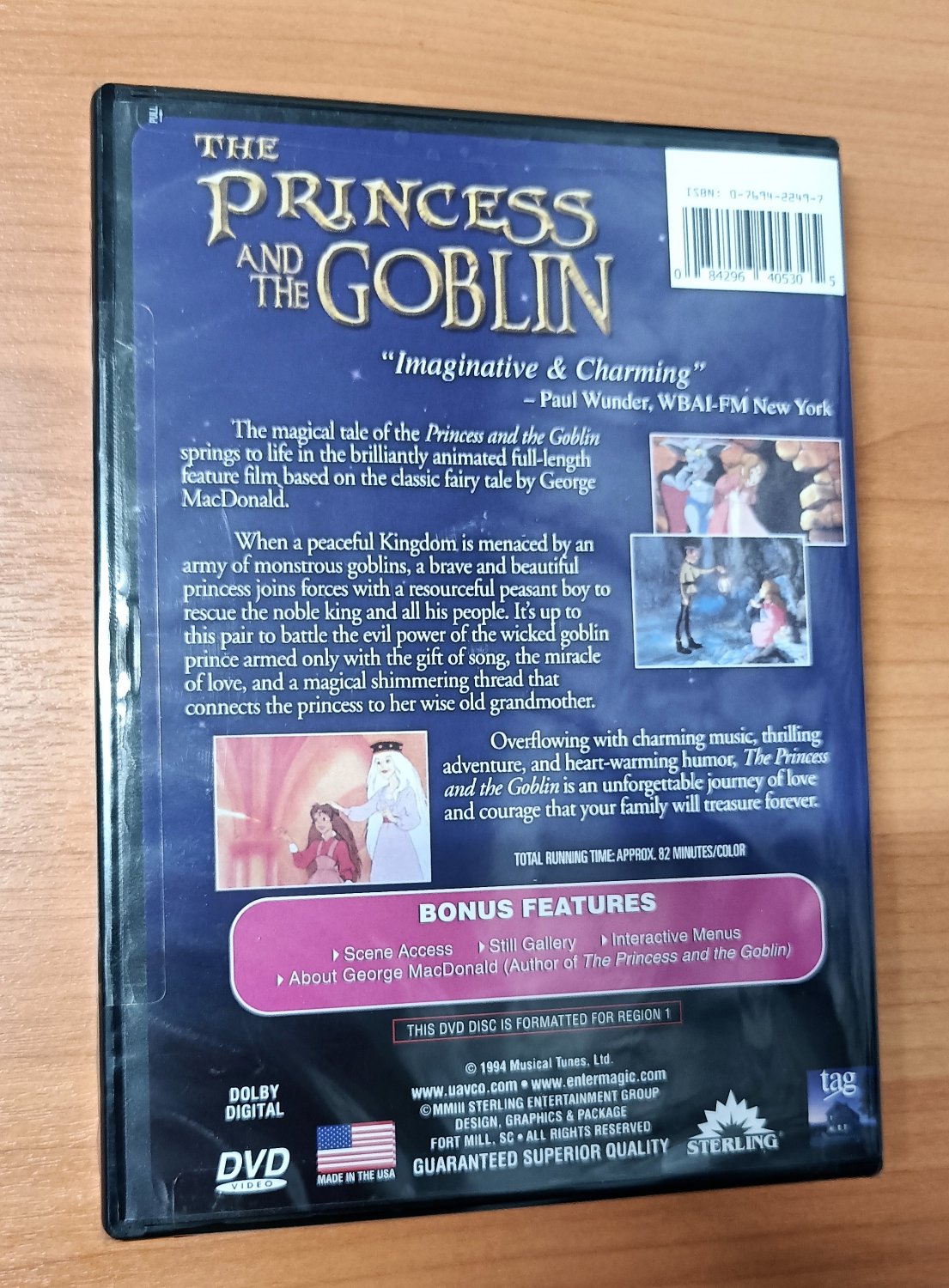 The Princess and the Goblin (DVD, 2006) FACTORY SEALED / R1 / NTSC