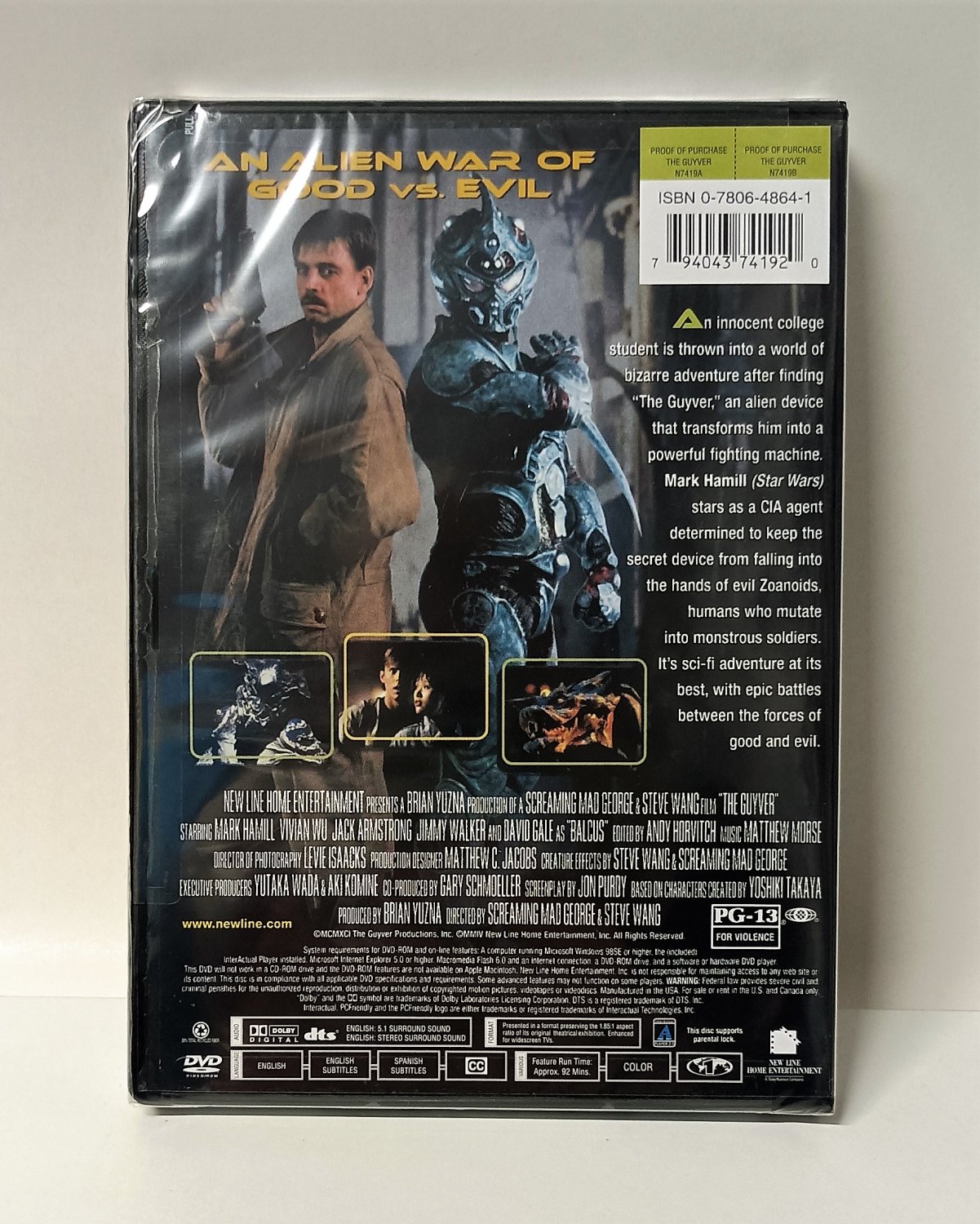 The Guyver (DVD, 2004, Director`s Cut) / Factory Sealed / NTSC/ R1