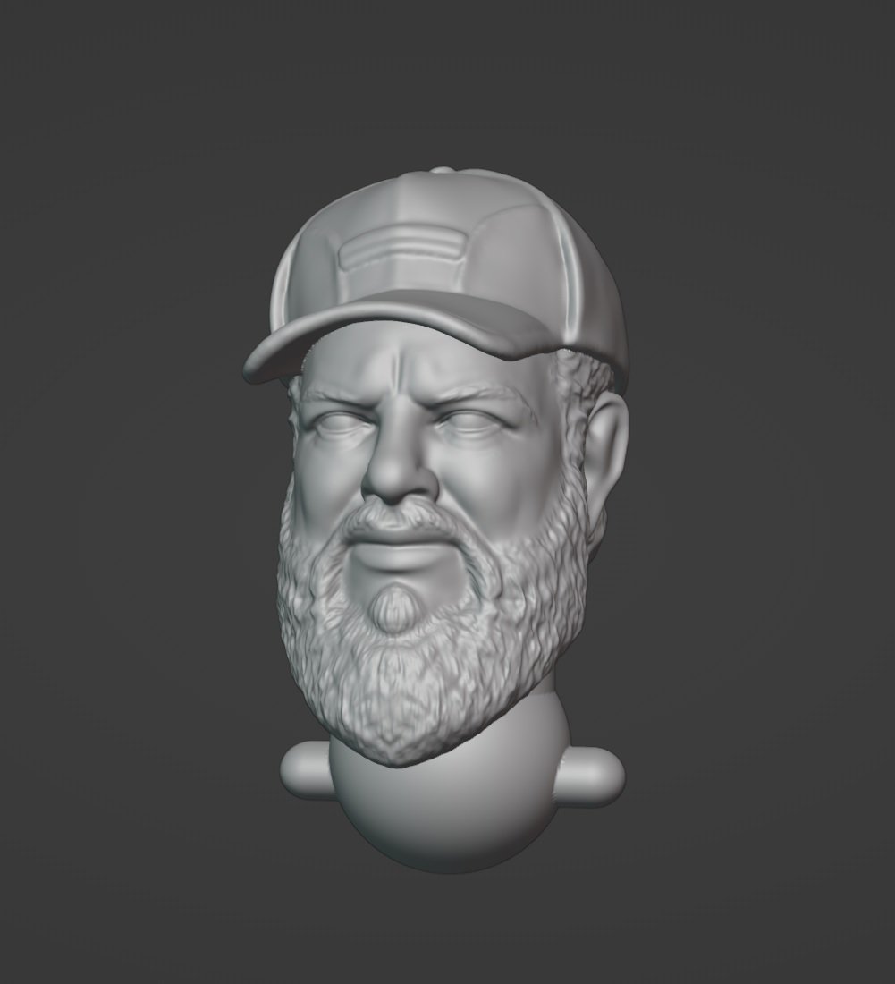 Hazzard Uncle Head With Hat