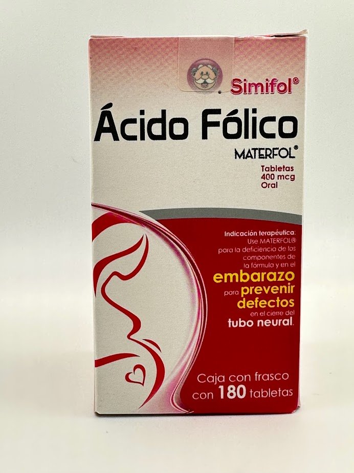 ACIDO FOLICO SIMILARES Materfol Tabletas 400 mcg Free Shipping Envio Gratis
