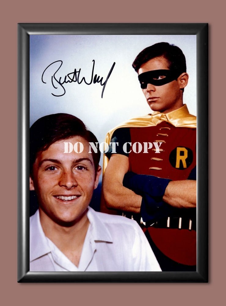 Batman Robin Burt Ward Signed Autographed Photo Poster A3 11.7x16.5 ...