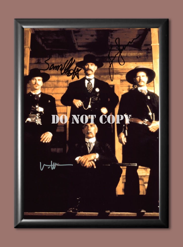 Tombstone Cast Signed Autographed Photo Poster A3 11.7x16.5"" MO1718A3