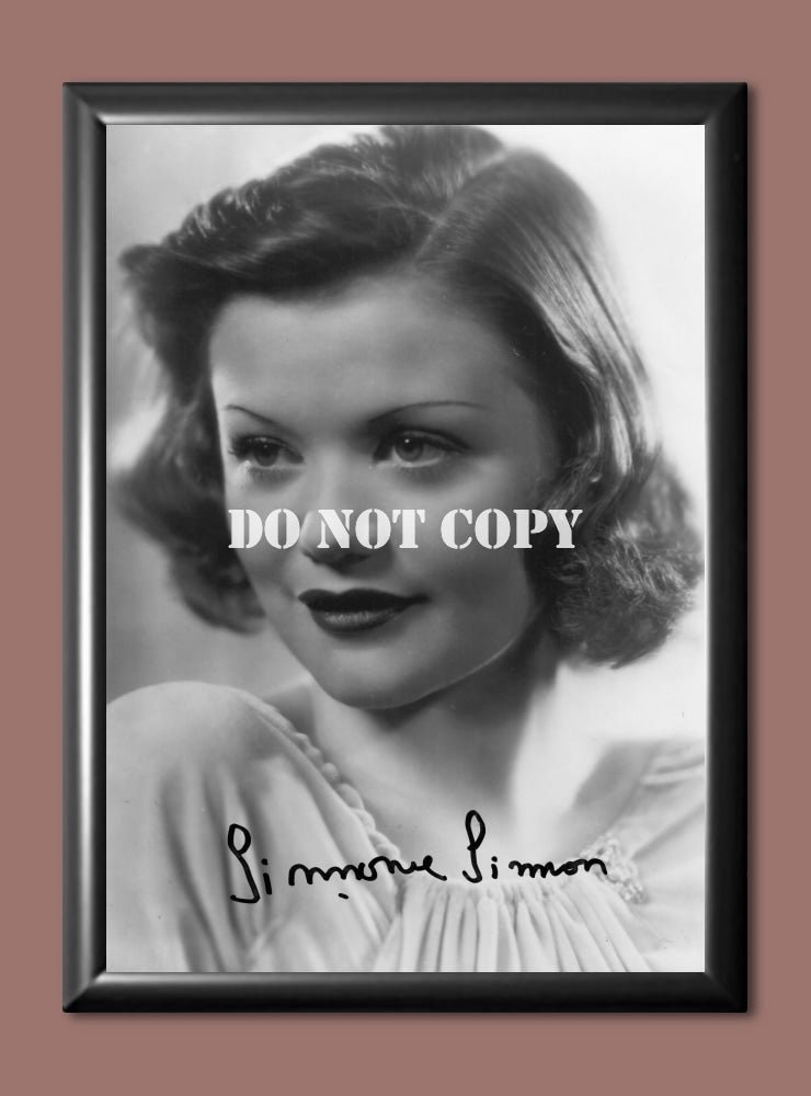Simone Simon Signed Autographed Photo Poster A2 16.5x23.4"" MO2078A2