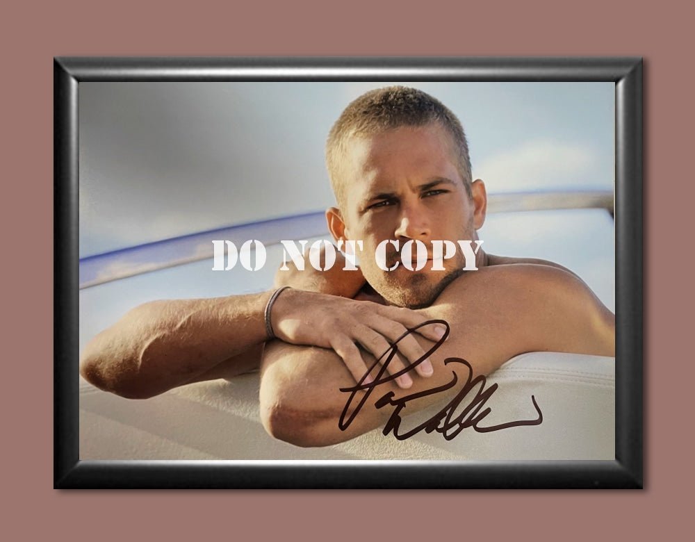 Fast and Furious Paul Walker Signed Autographed Photo Poster A2 16.5x23 ...