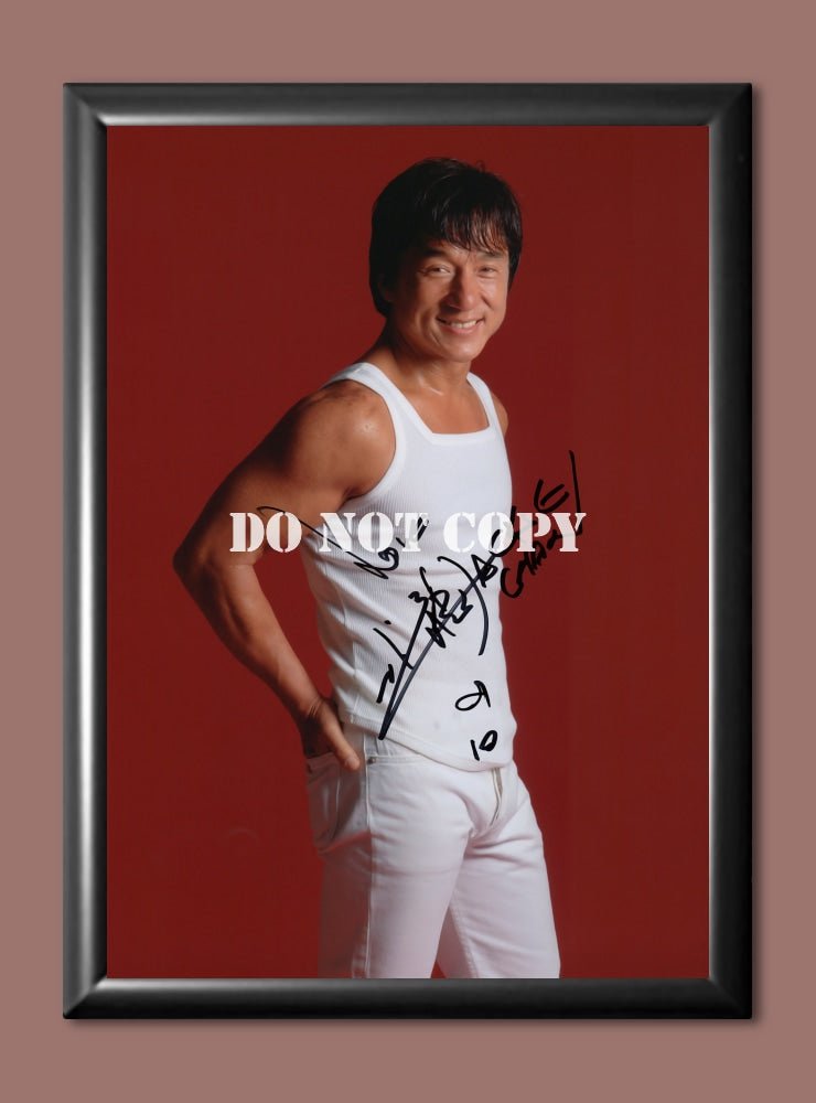 Jackie Chan Signed Autographed Photo Poster A2 16.5x23.4"" MO1881A2