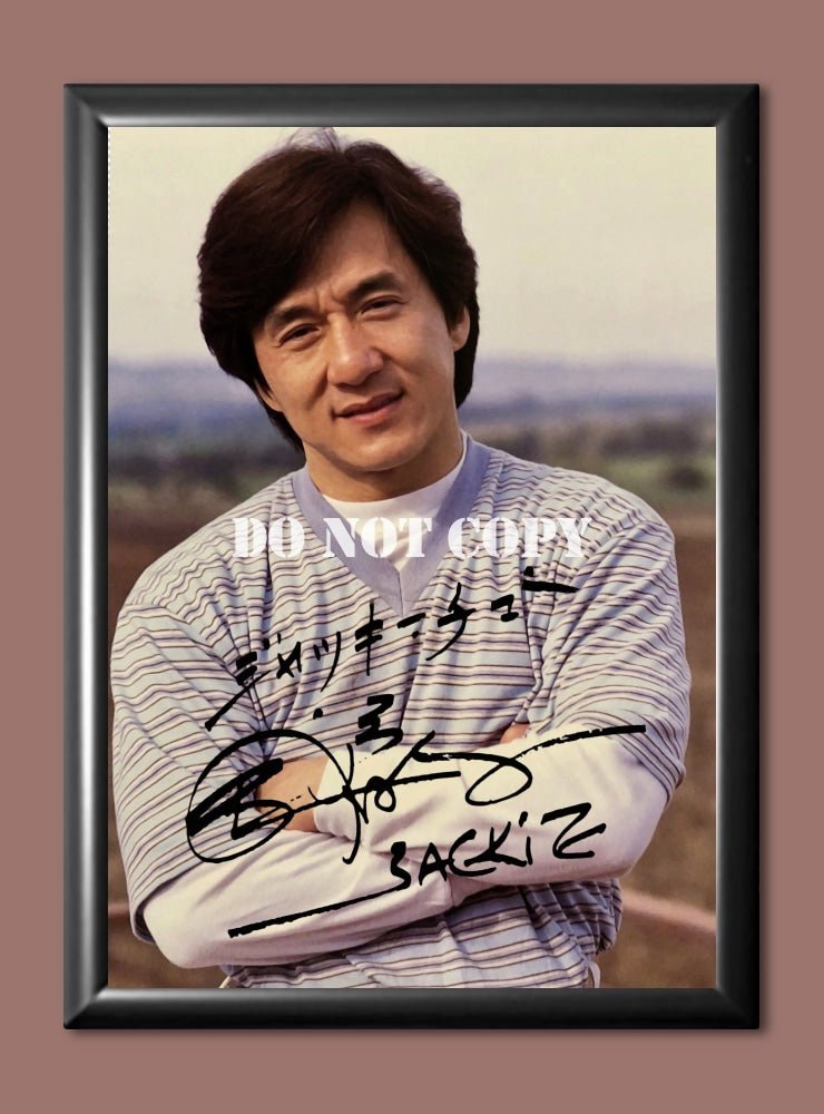 Jackie Chan Signed Autographed Photo Poster A2 16.5x23.4"" MO1879A2