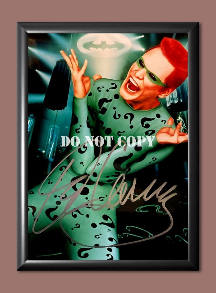 Batman Forever Jim Carrey Signed Autographed Photo Poster A2 16.5x23.4 ...