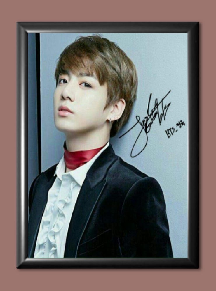BTS Bangtan Boys Jungkook Signed Autographed Photo Poster A2 16.5x23.4 ...