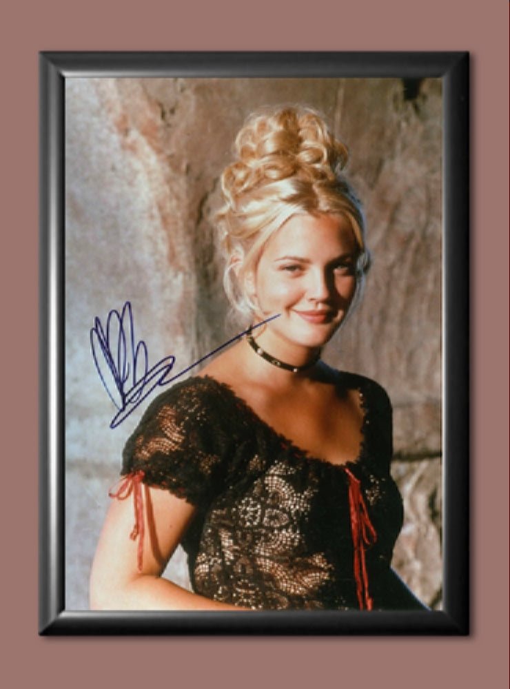 Drew Barrymore Signed Autographed Photo Poster A4 8.3x11.7"" MO2365A4