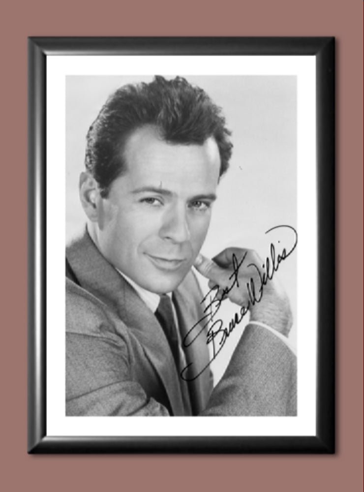 Bruce Willis Signed Autographed Photo Poster A4 8.3x11.7"" MO2360A4
