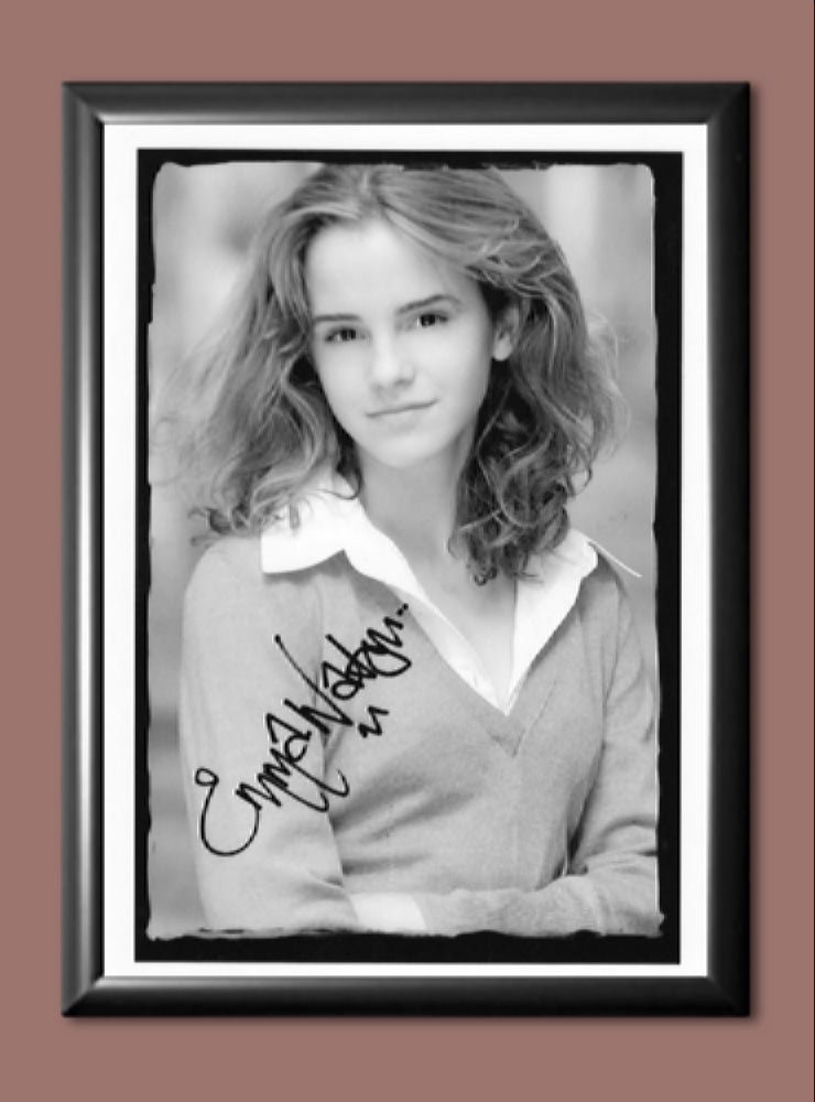 Emma Watson Signed Autographed Photo Poster A3 11.7x16.5"" MO2373A3