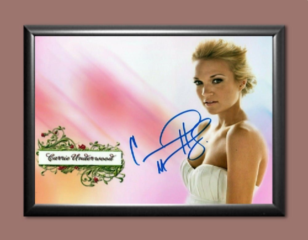Carrie Underwood Signed Autographed Photo Poster A3 11.7x16.5"" MO2340A3