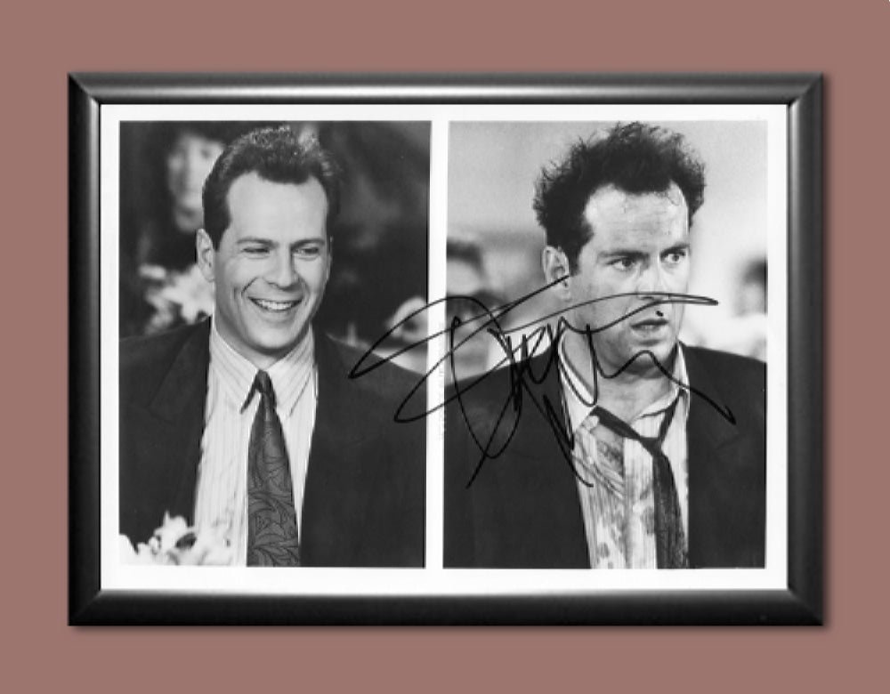 Bruce Willis Signed Autographed Photo Poster A2 16.5x23.4"" MO2362A2
