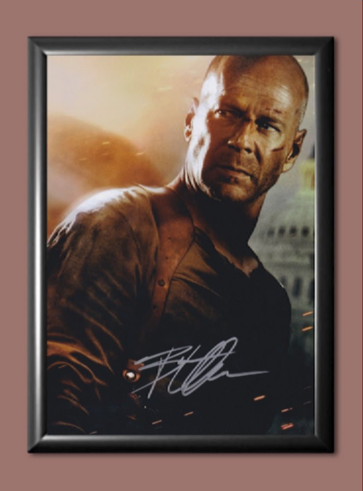 Bruce Willis Signed Autographed Photo Poster A2 16.5x23.4"" MO2361A2