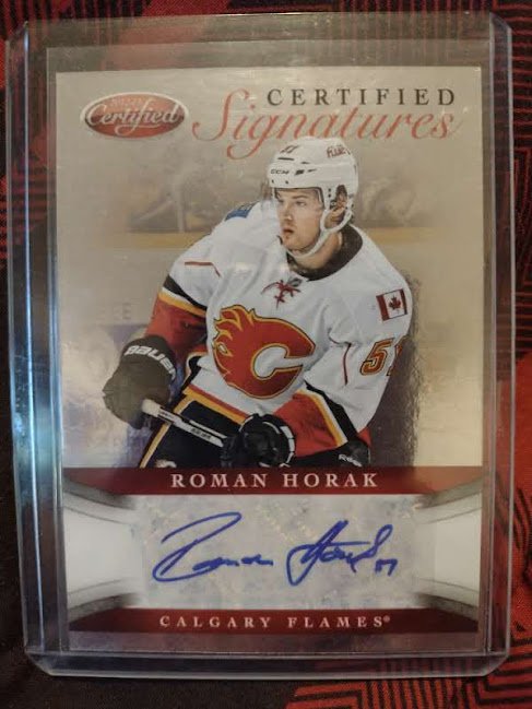 Roman Horak ~Autograph~ on the Calgary Flames