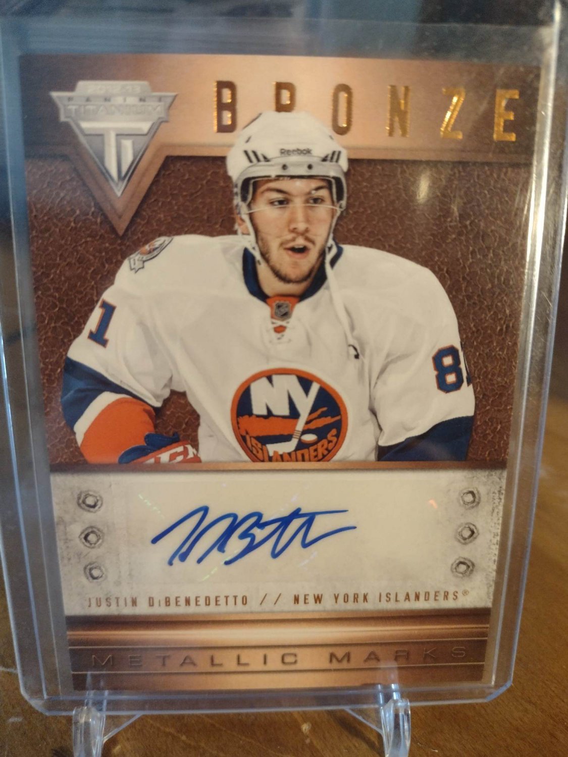 Justin DiBenedetto ~Metallic Marks~ on the New York Islanders -Autograph-