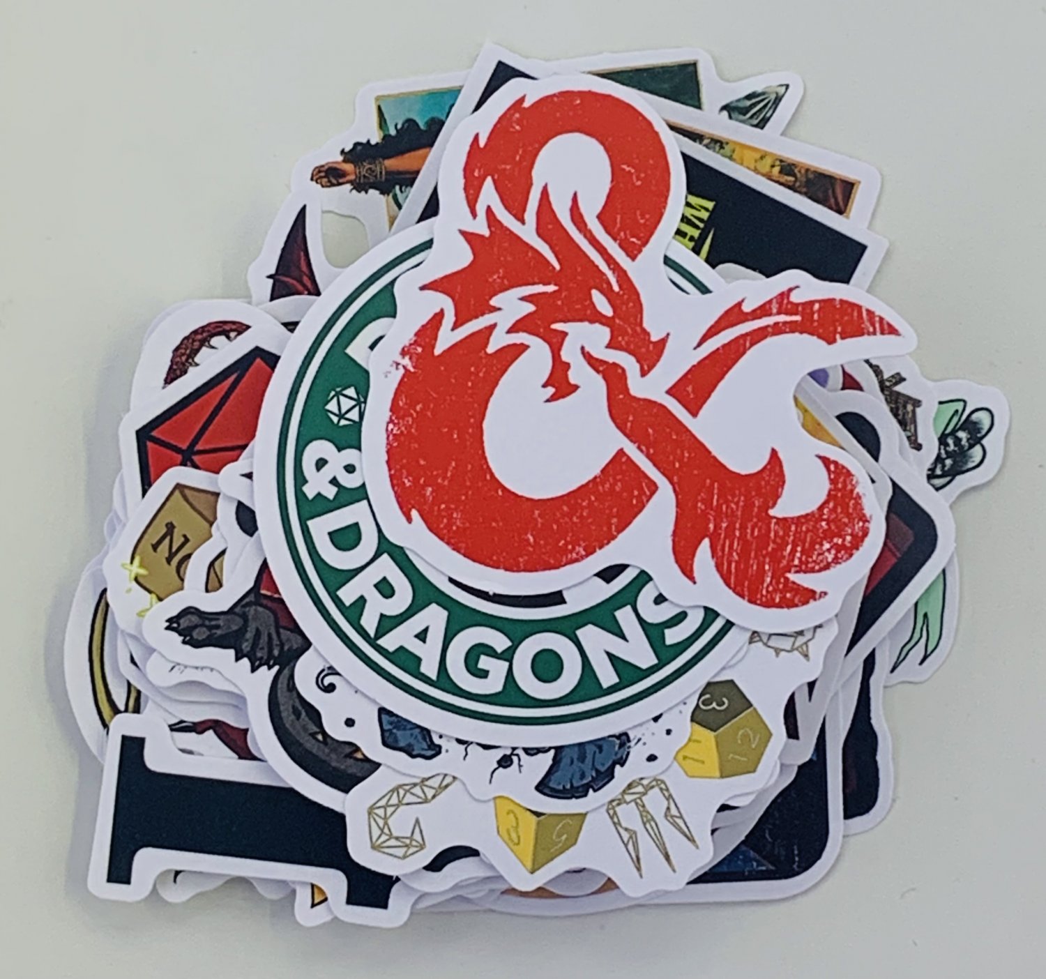 Dungeons and Dragons Sticker Set of 50 Stickers for Scrapbooking and more