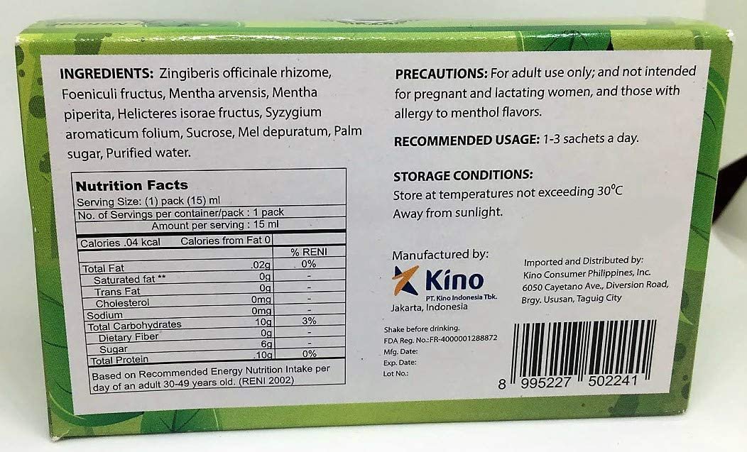 Lola Remedios 1 box @ 12 sachets (@15ml per sachet)