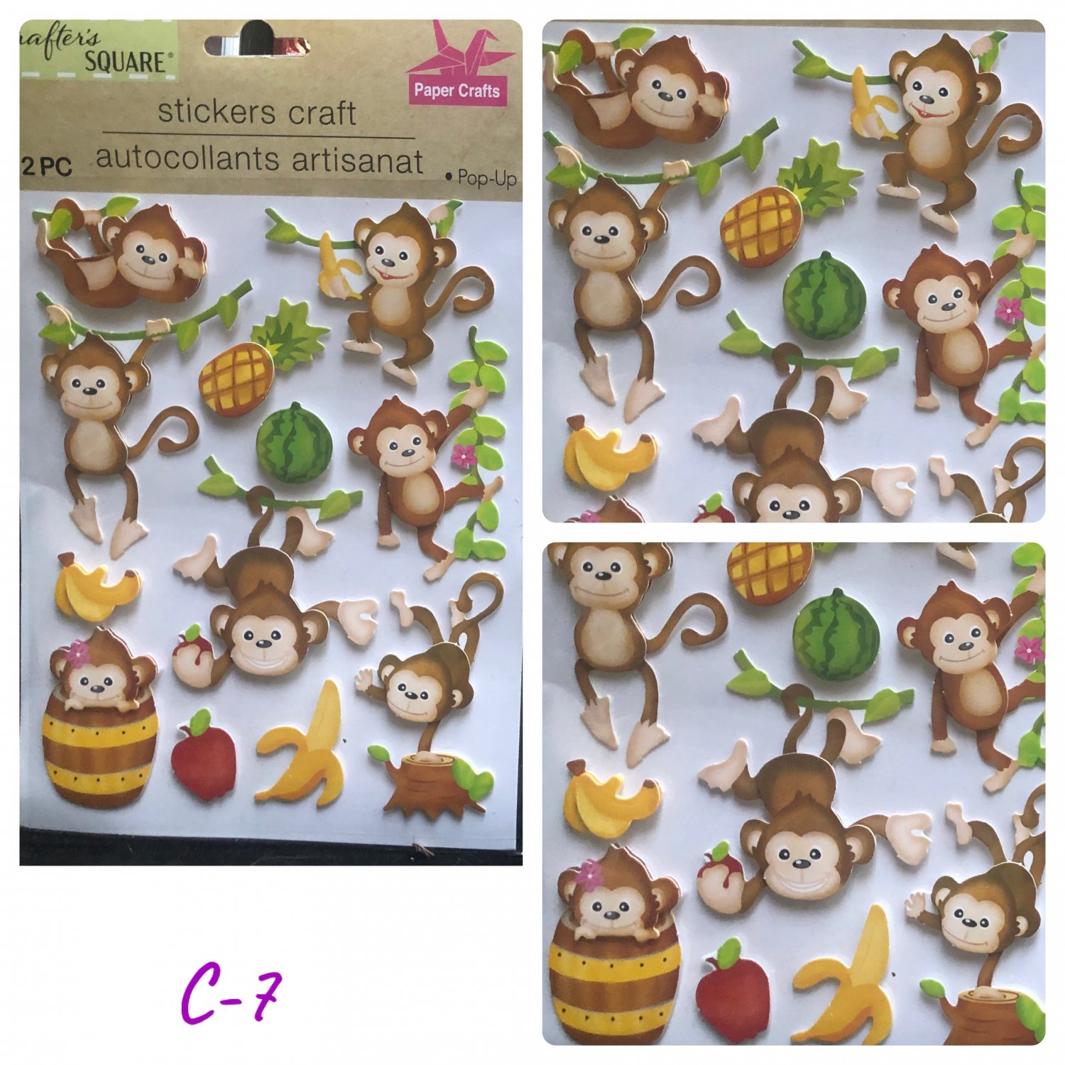 Crafters Square Pop Up Stickers C7