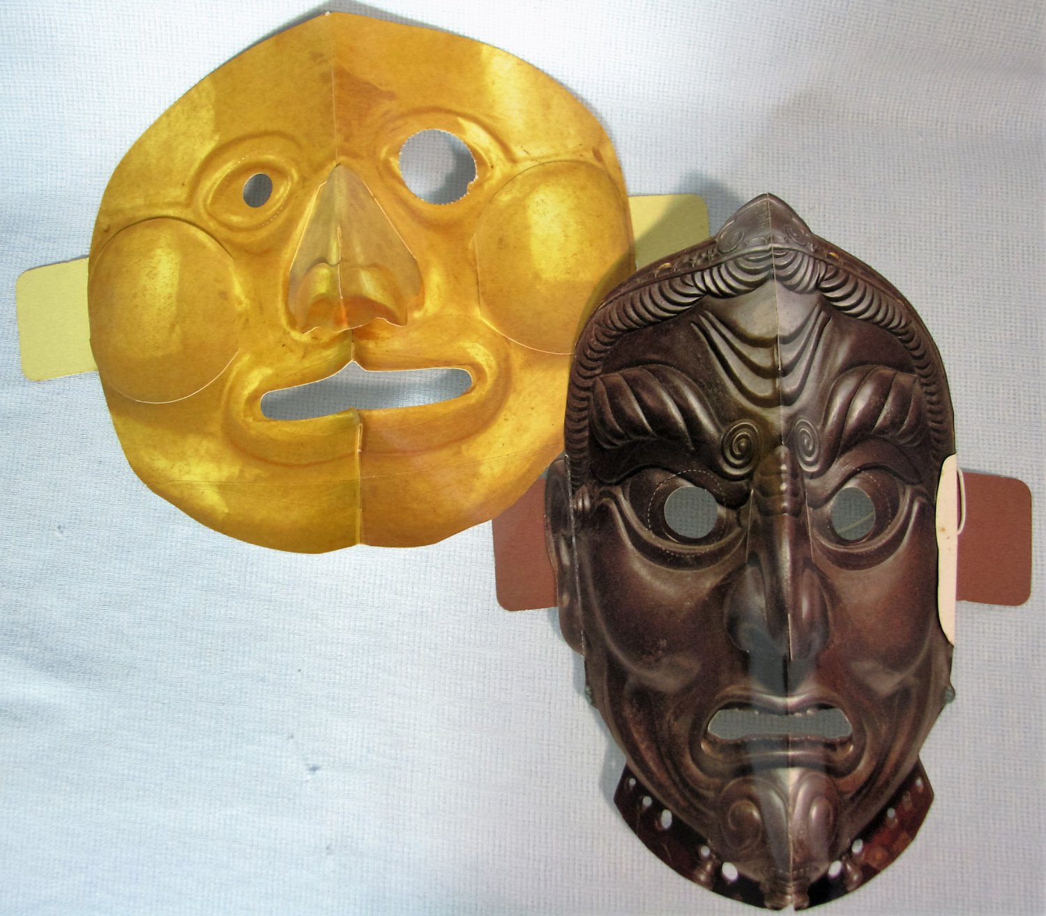 Vintage Masks Full Color Paper Punch Out Masks - Built
