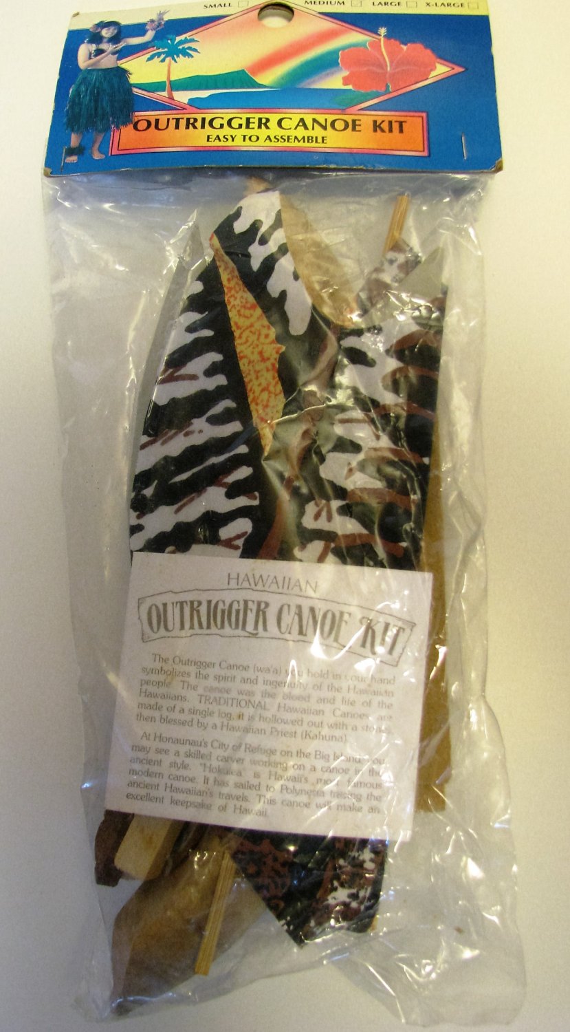 New Hawaiian Outrigger Canoe Model Kit