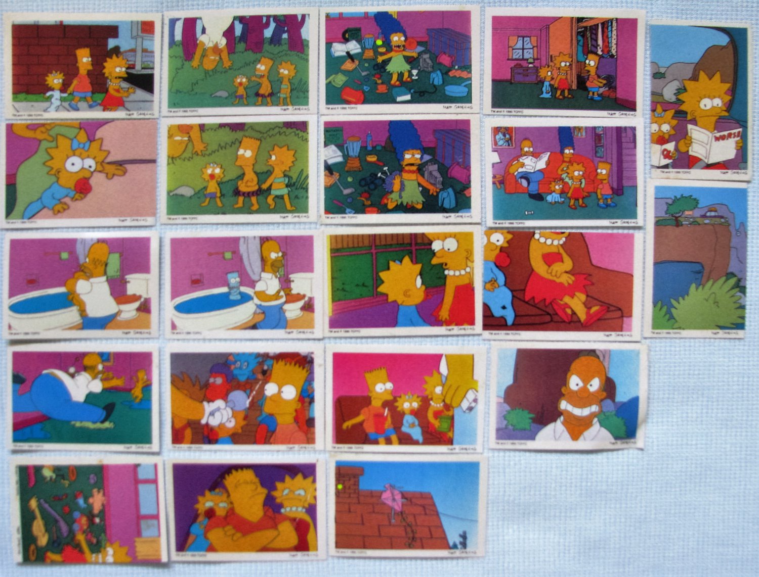 THE SIMPSONS Mini Sticker Cards Diamond Publishing