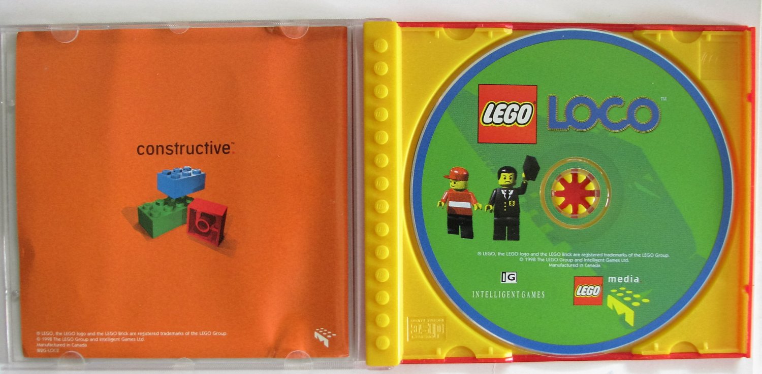 Lego Loco Train Simulation PC Game + Rare Jewel Case