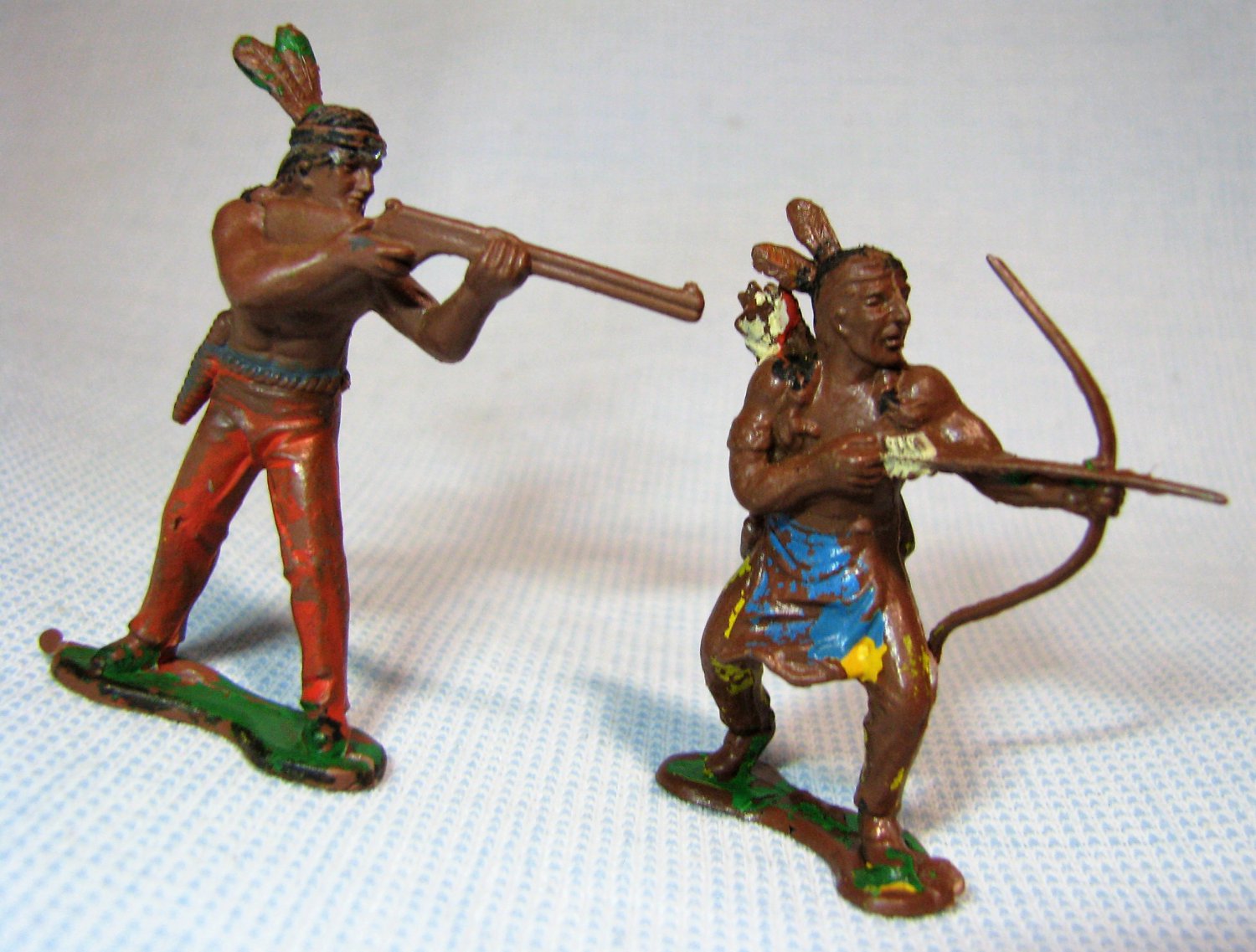 Native American Indians Painted Plastic Figures