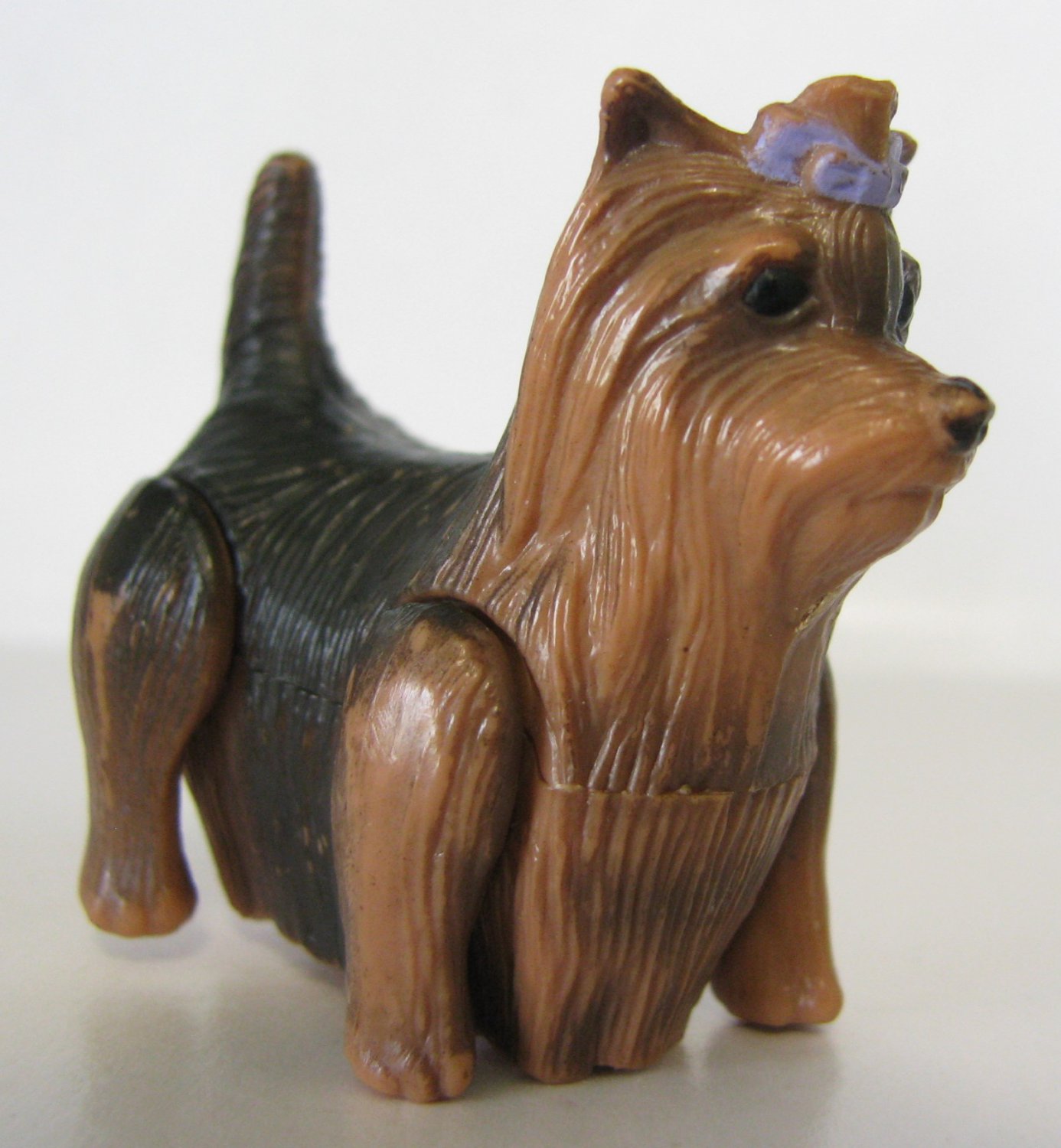 Shih Tzu and Terrier Miniature Plastic Dogs on Wheels Toys