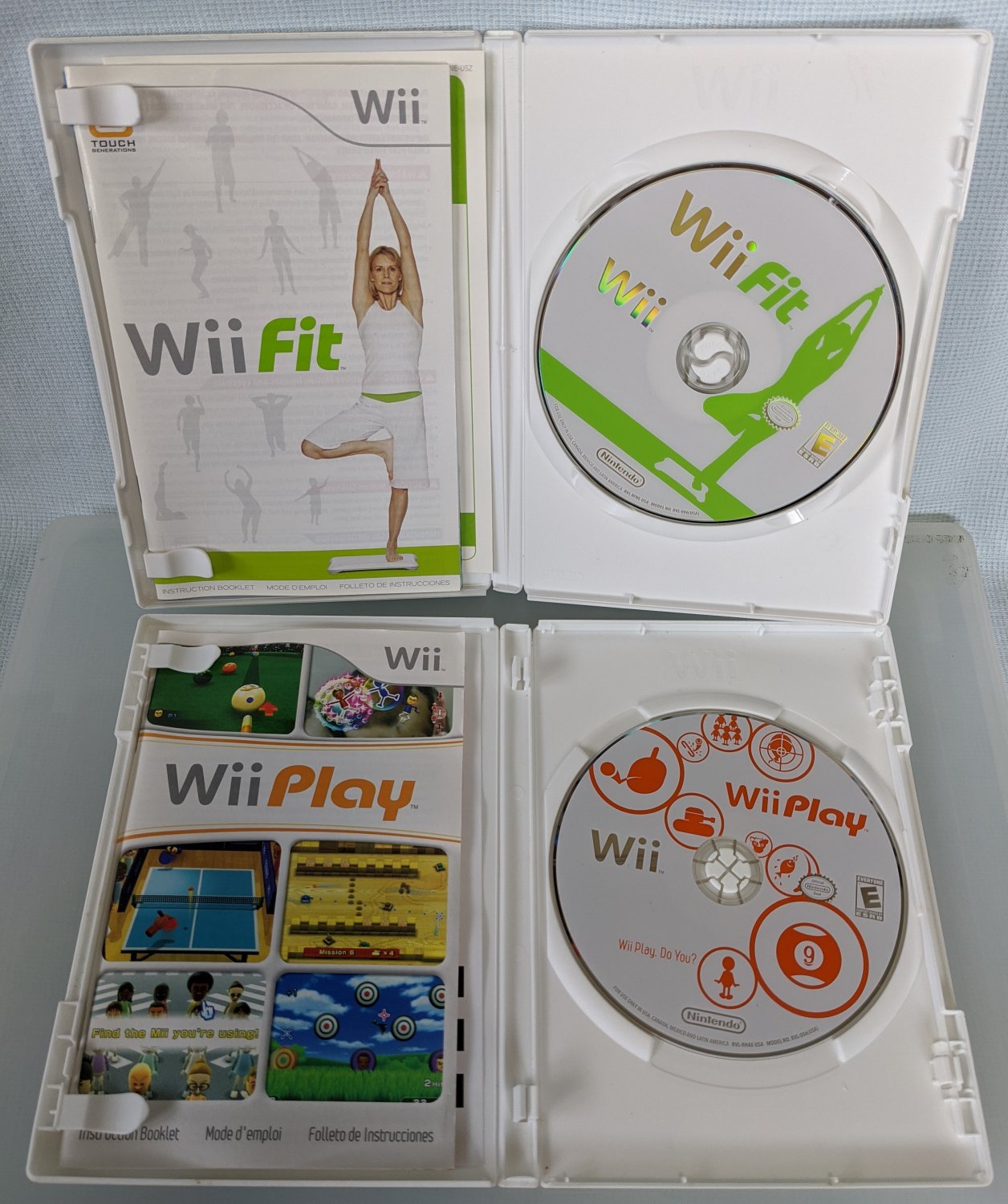 Wii Wii Play + Wii Fit Nintendo Video Games