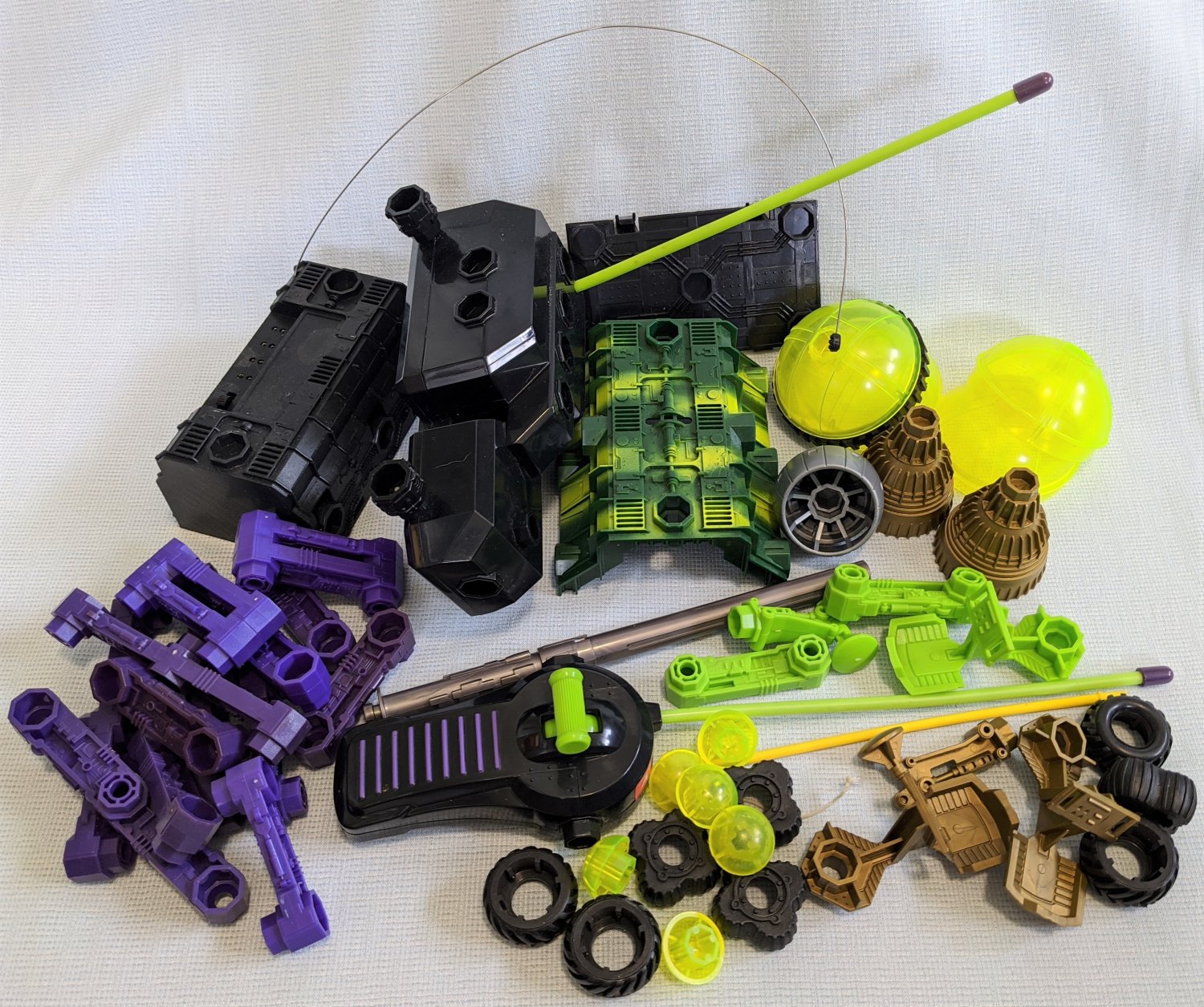 Robotix Construction Toys Parts Lot - Remote + Motors